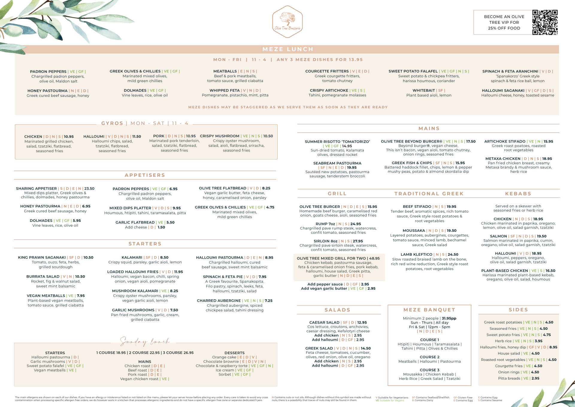 Stockton Heath Restaurant | Olive Tree Brasserie